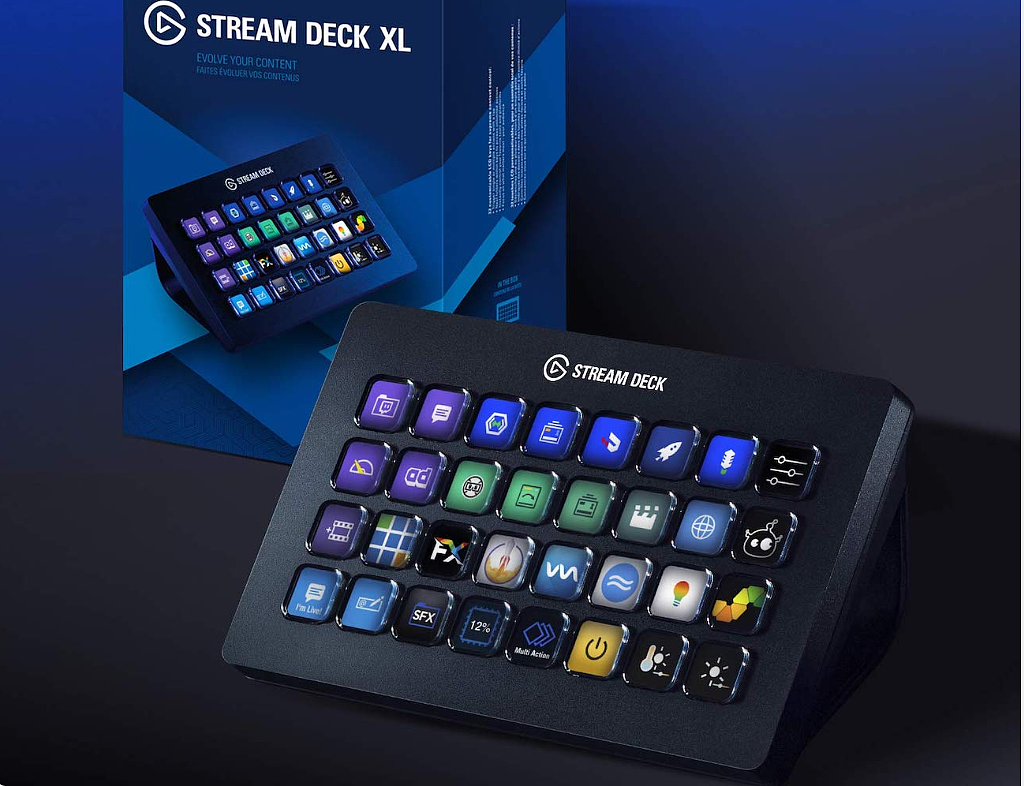 Elgato Stream Deck XL实时内容控制器只需轻轻一按即可为您提供即时功能 - 普象网