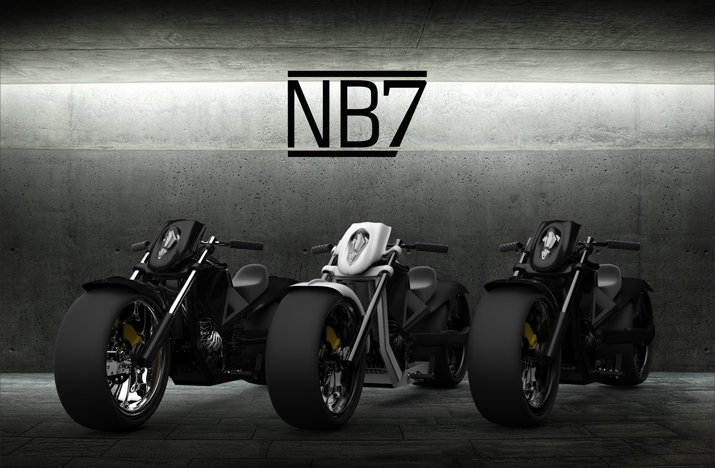 NB7 摩托设计 - 普象网