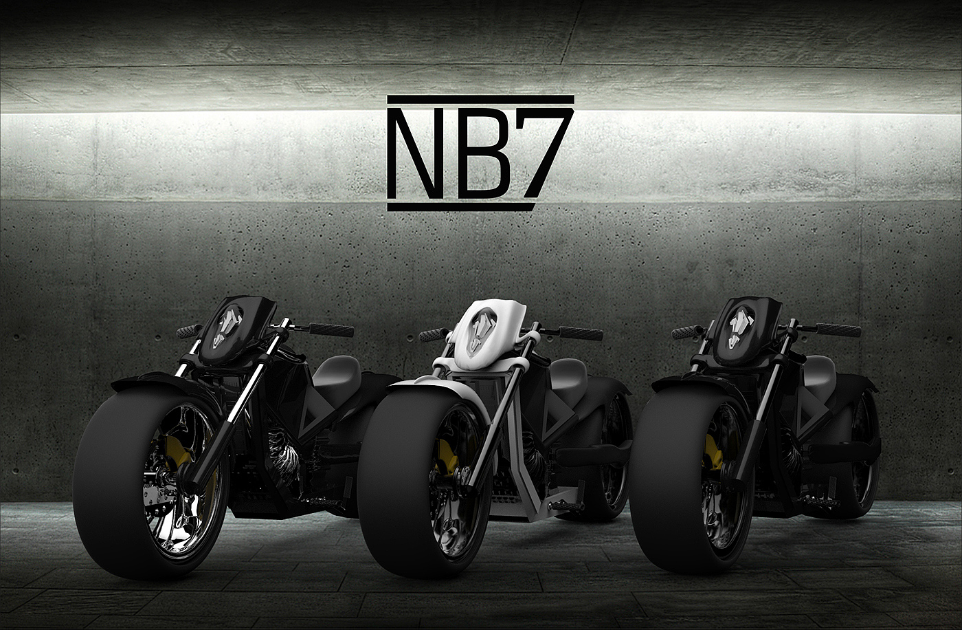 NB7 摩托设计 - 普象网