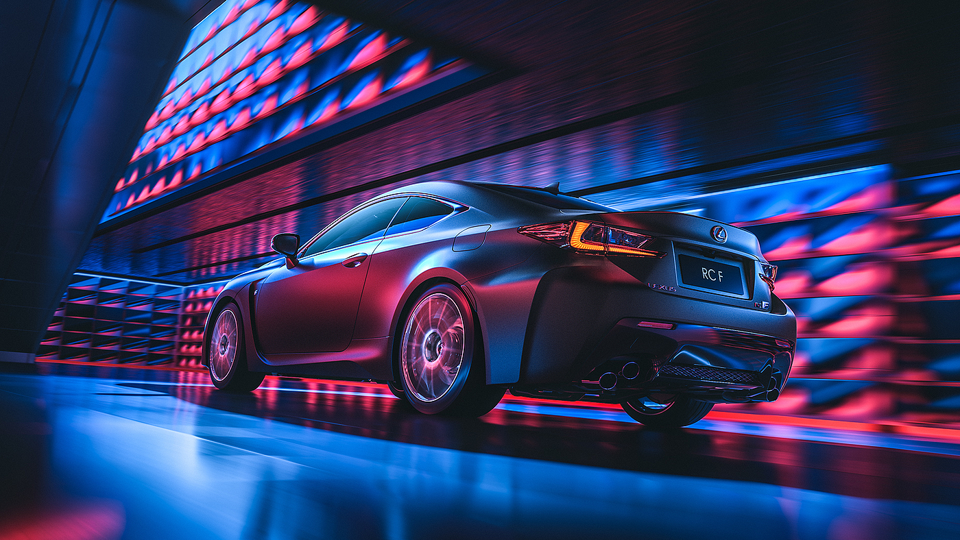 霸气侧漏Lexus RC F - CGI & Retouching飞一般的感觉 - 普象网