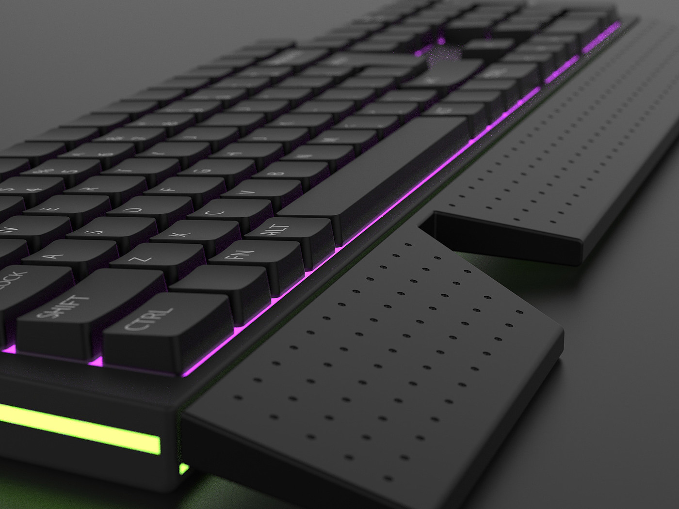 Gaming Keyboard 自带呼吸灯，专业游戏键盘~ - 普象网