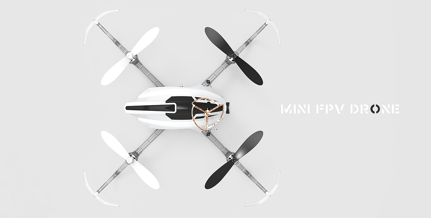 mini FPV Drone 无人机设计 - 普象网
