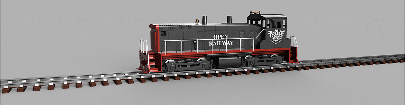OpenRailway EMD SW1500 1:32 Locomotive - 普象网