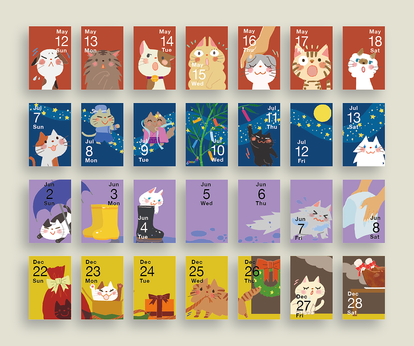 "himekuri" -Japanese calender. - 普象网