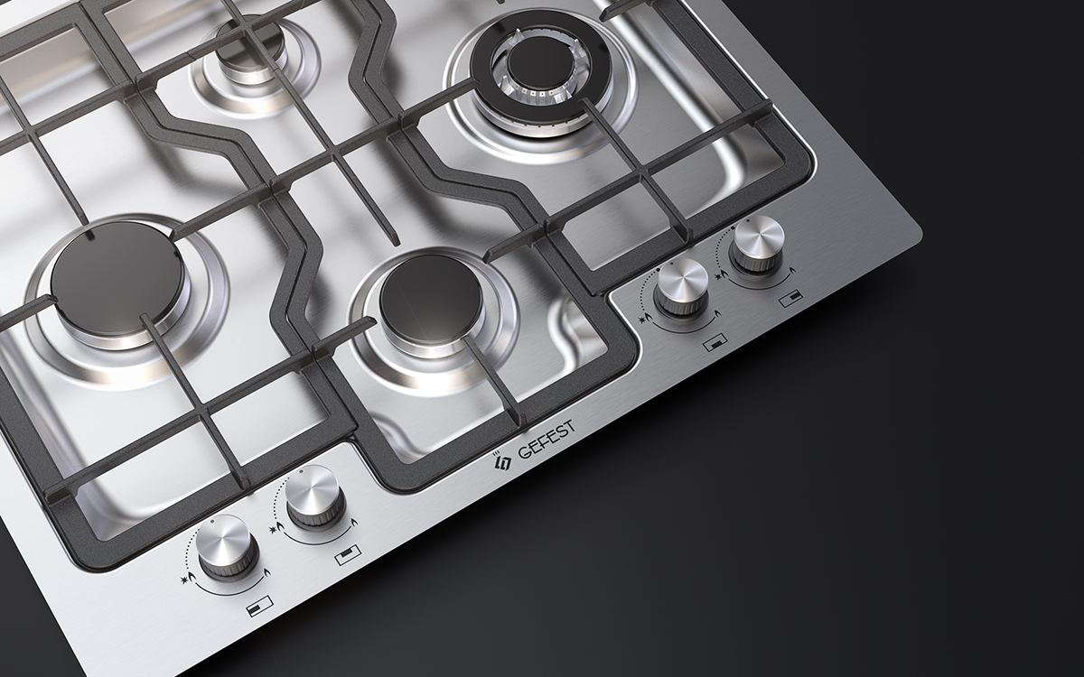 Built-in Stainless Steel Gas Hob - 普象网