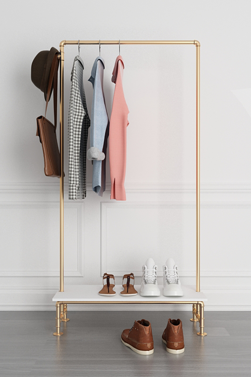 水管金色挂衣架 - 普象网