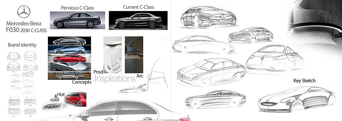 全新奔驰C-Class F030霸气来袭，与众不同的豪车风范~ - 普象网