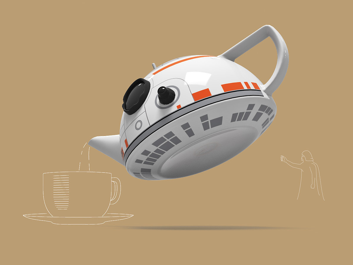 BB8 Teapot concept--创意水壶设计 - 普象网