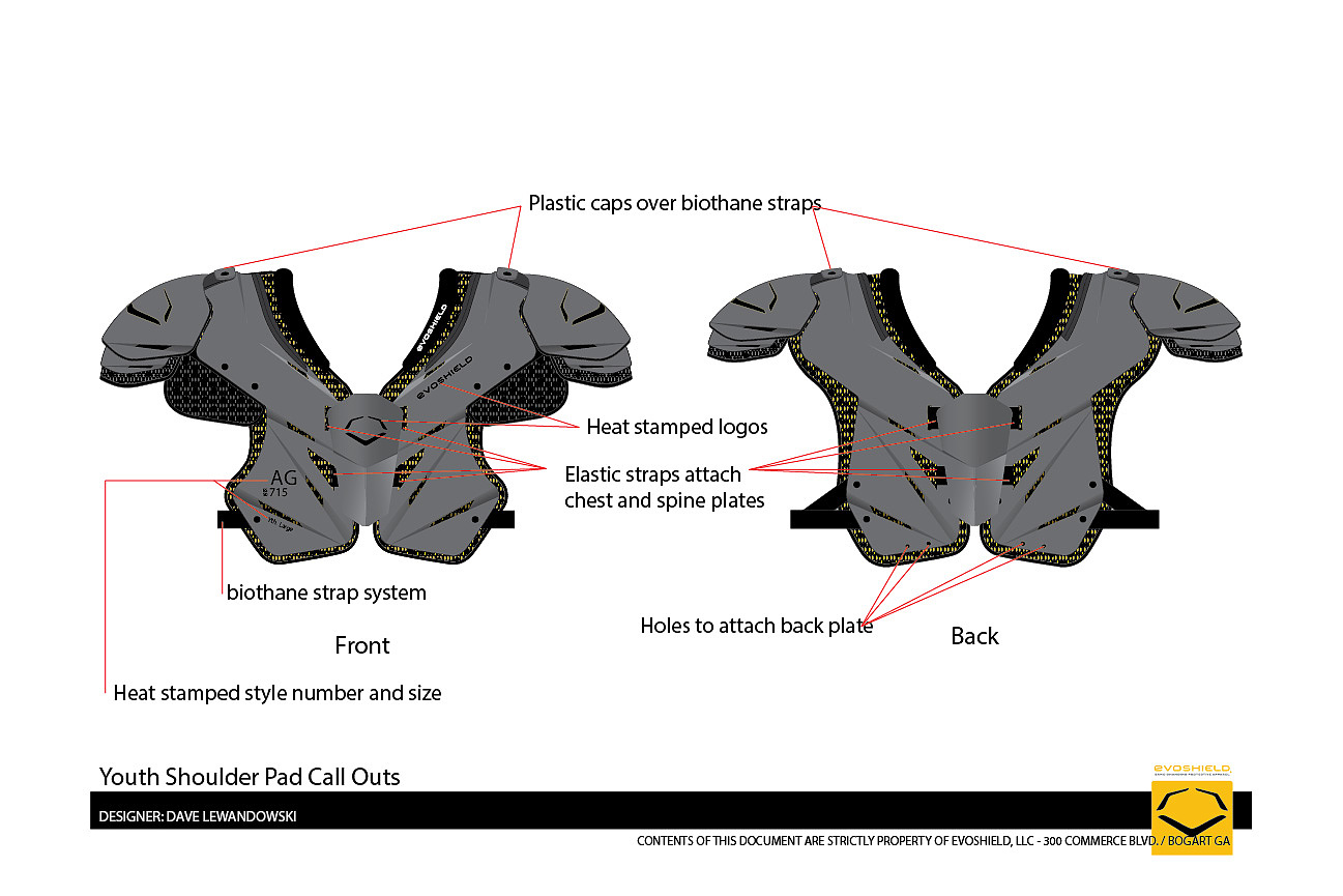 EvoShield Football Shoulder Pads - 普象网