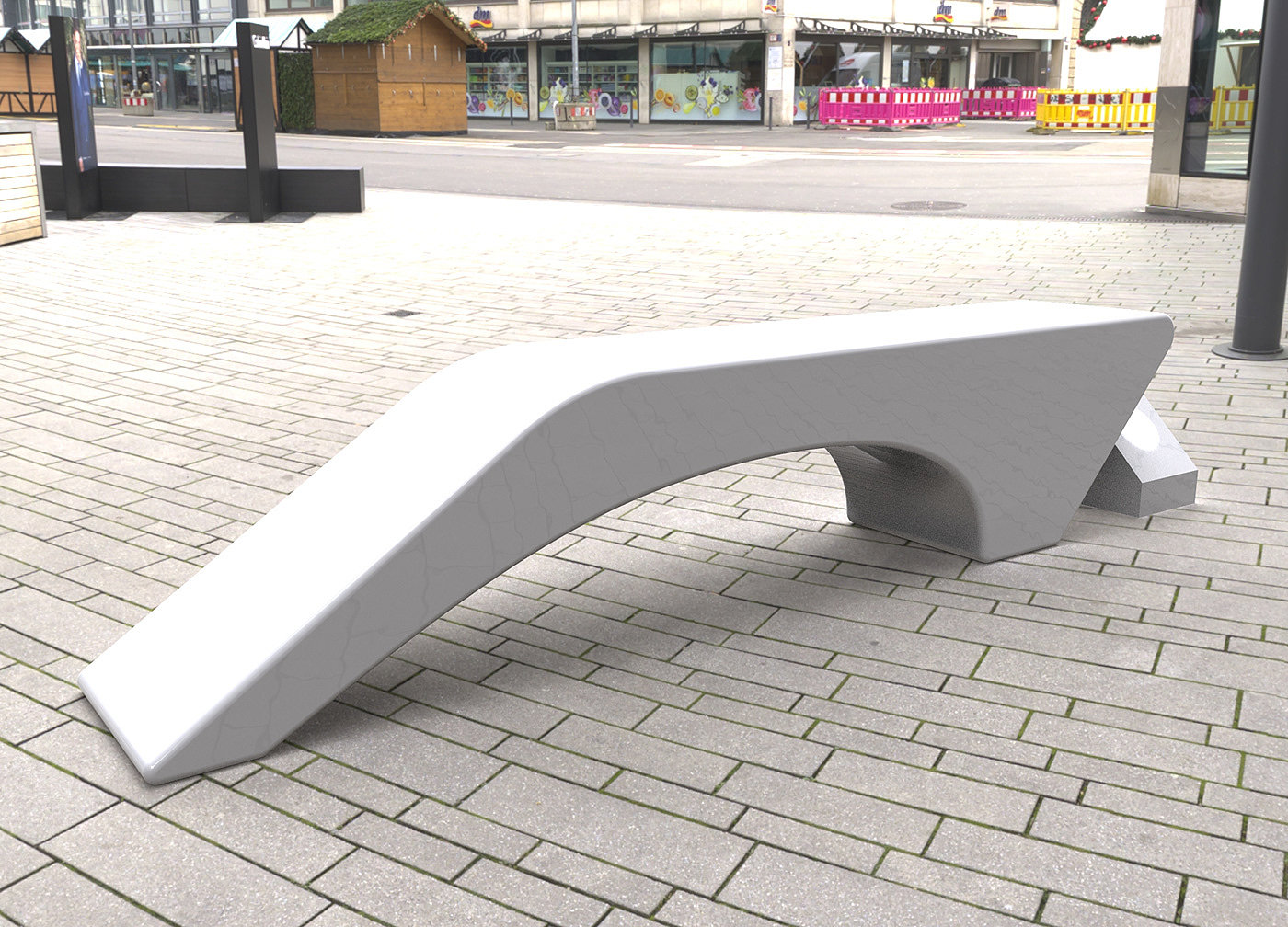 Futuristic bench - 普象网