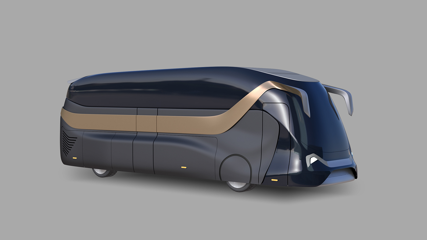Aerodynamic bus exterior - 普象网