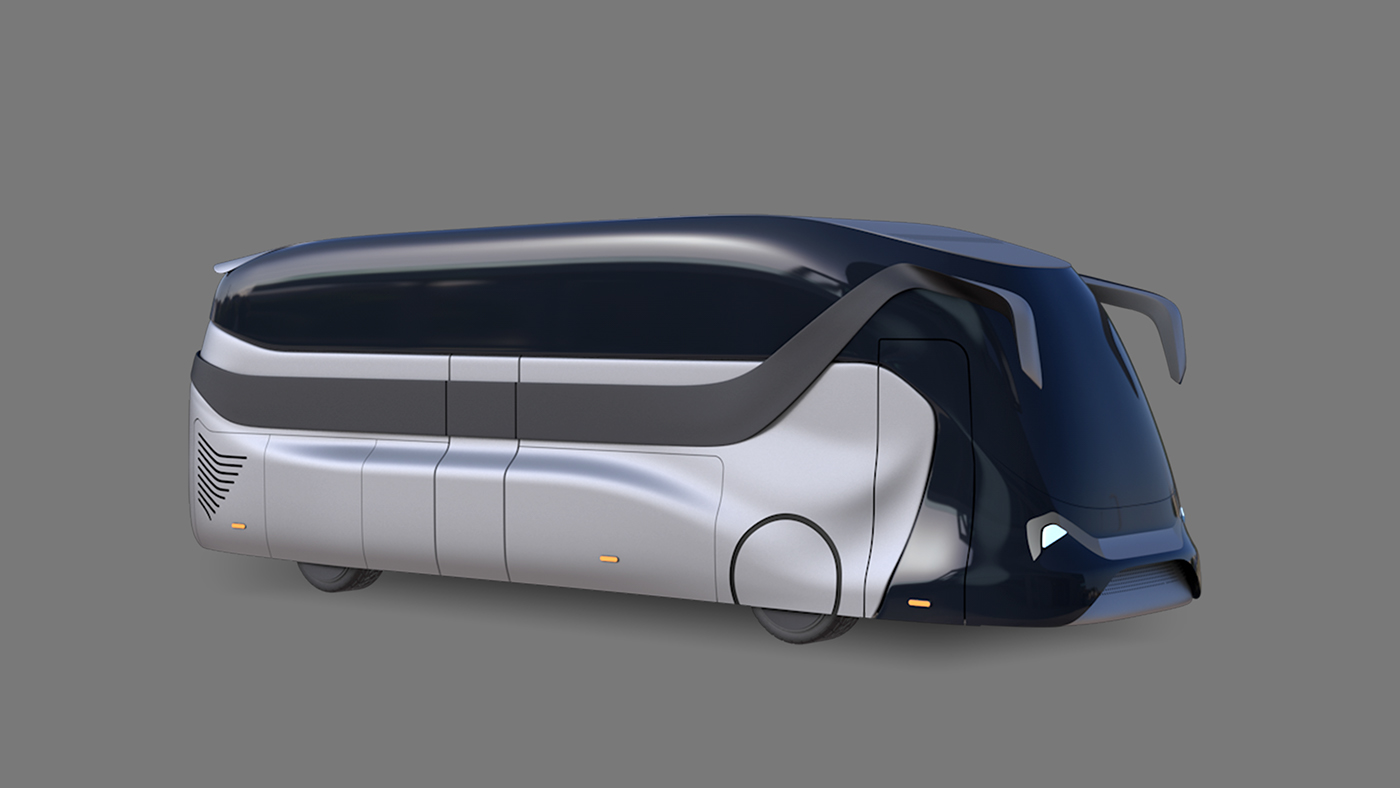 Aerodynamic bus exterior - 普象网