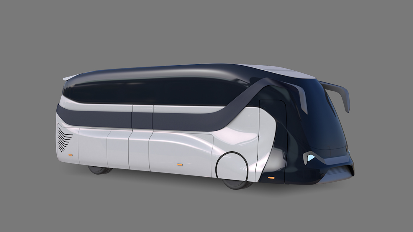 Aerodynamic bus exterior - 普象网