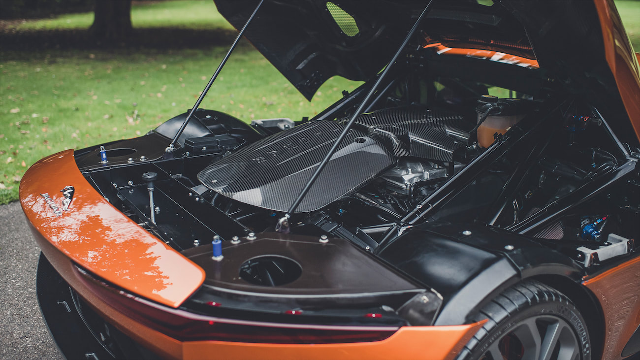 Aerodynamic Button Car Carbon Felt glossy LED Light Material Break ...