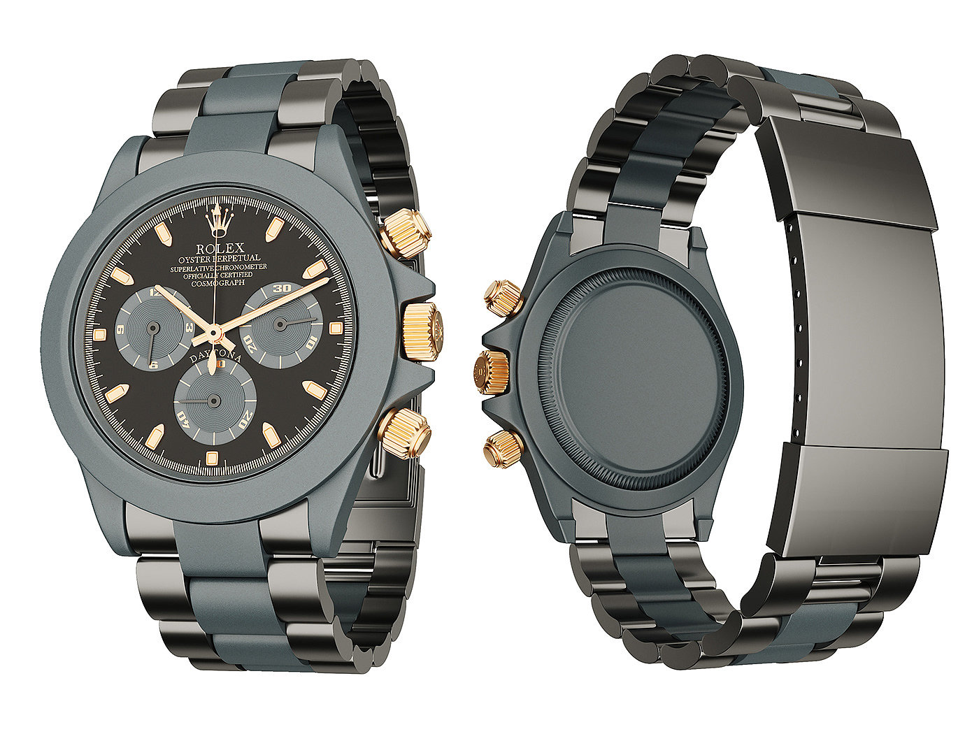 3d Modeling and Visualization: Wrist Men's rolex Watch - 普象网