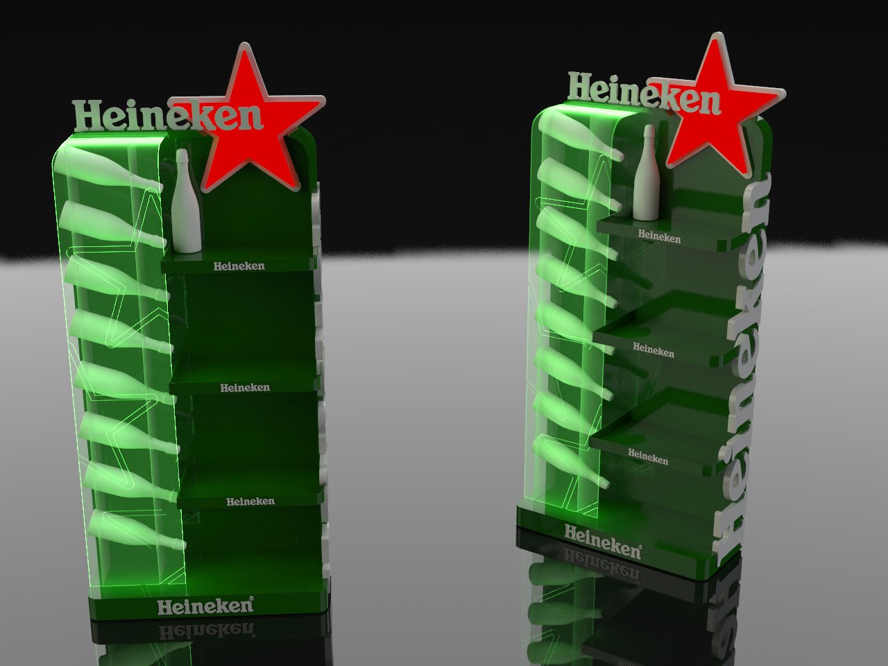 Heineken Supermarket Display - 普象网