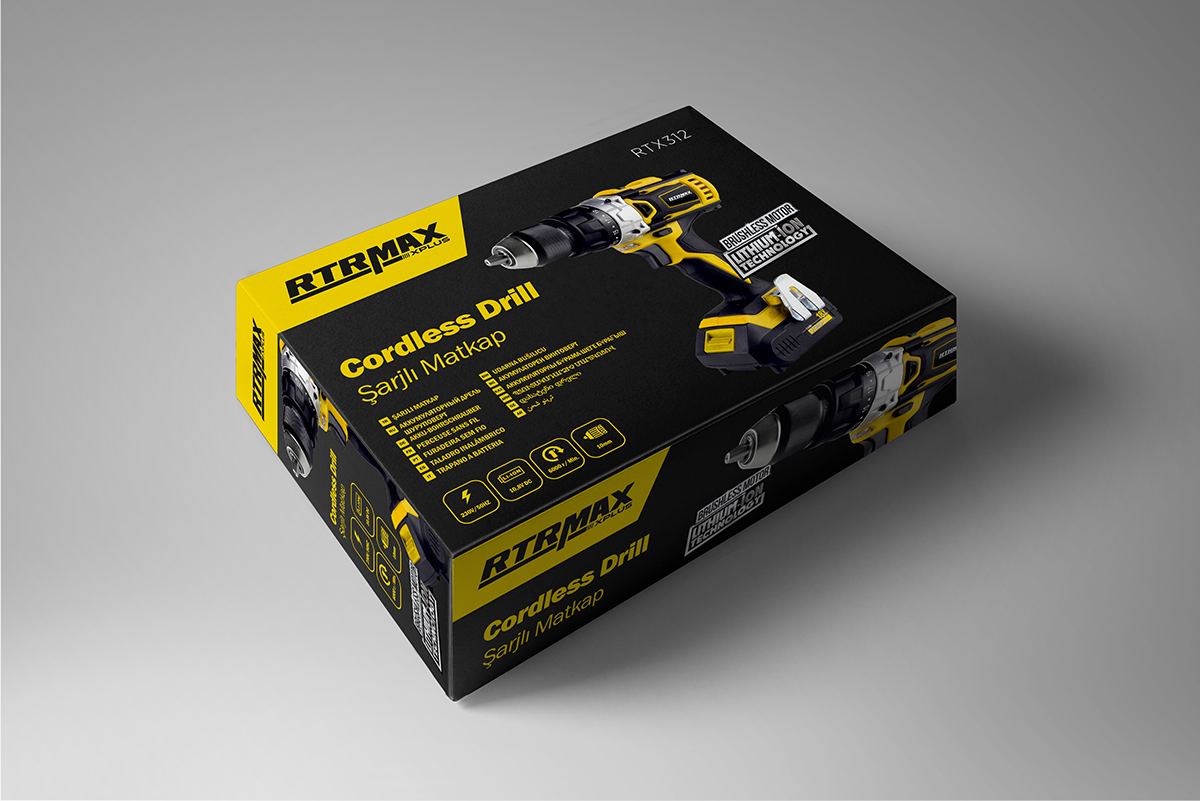 Cordless Drill Packing Design 2017 - 普象网