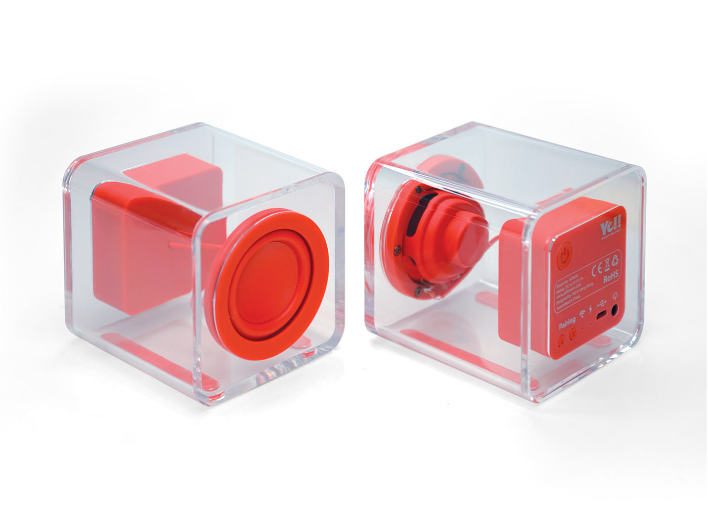 Clear Cube Transparent Bluetooth Speakers - 普象网