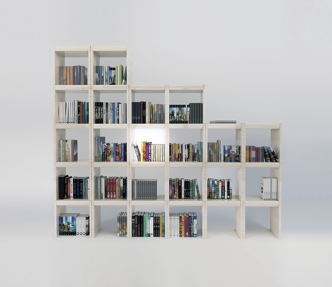 【2018 佳作】Smart AI Modular Bookshelf / 智能AI模块化书架 - 普象网
