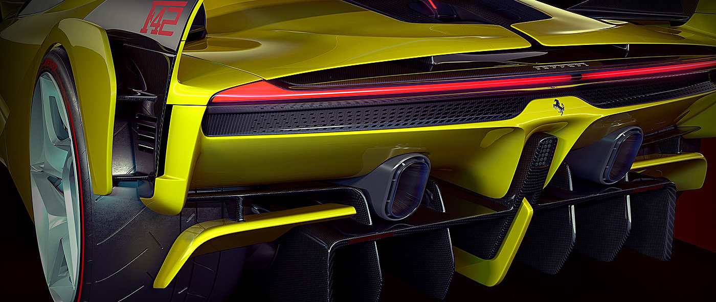 欣赏一下超级酷炫的法拉利F42~ - 普象网