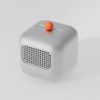 Cube Embossed / Debossed Grid icon Orange Rendering / CGI Rounded ...
