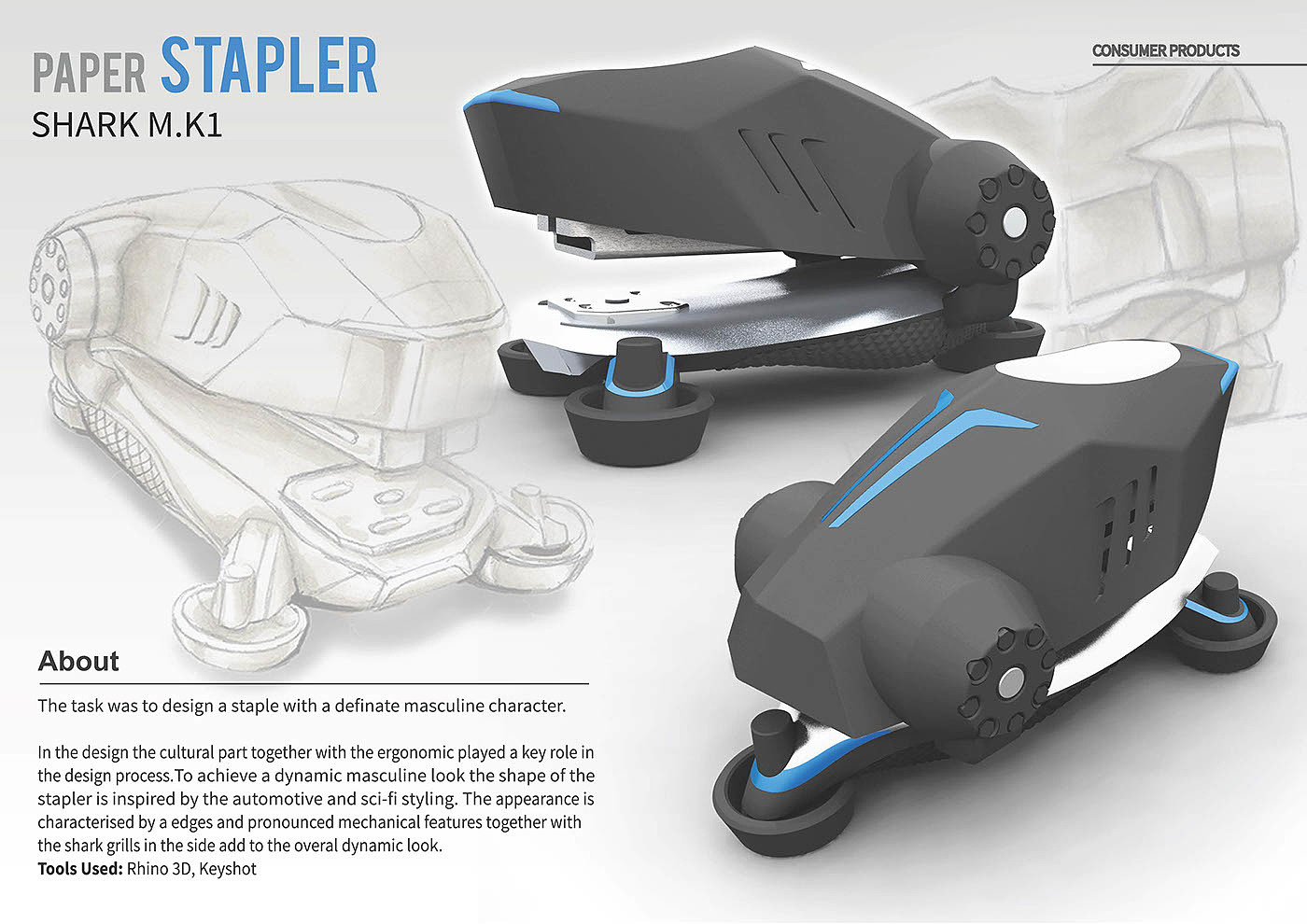 Shark Paper Stapler - 普象网