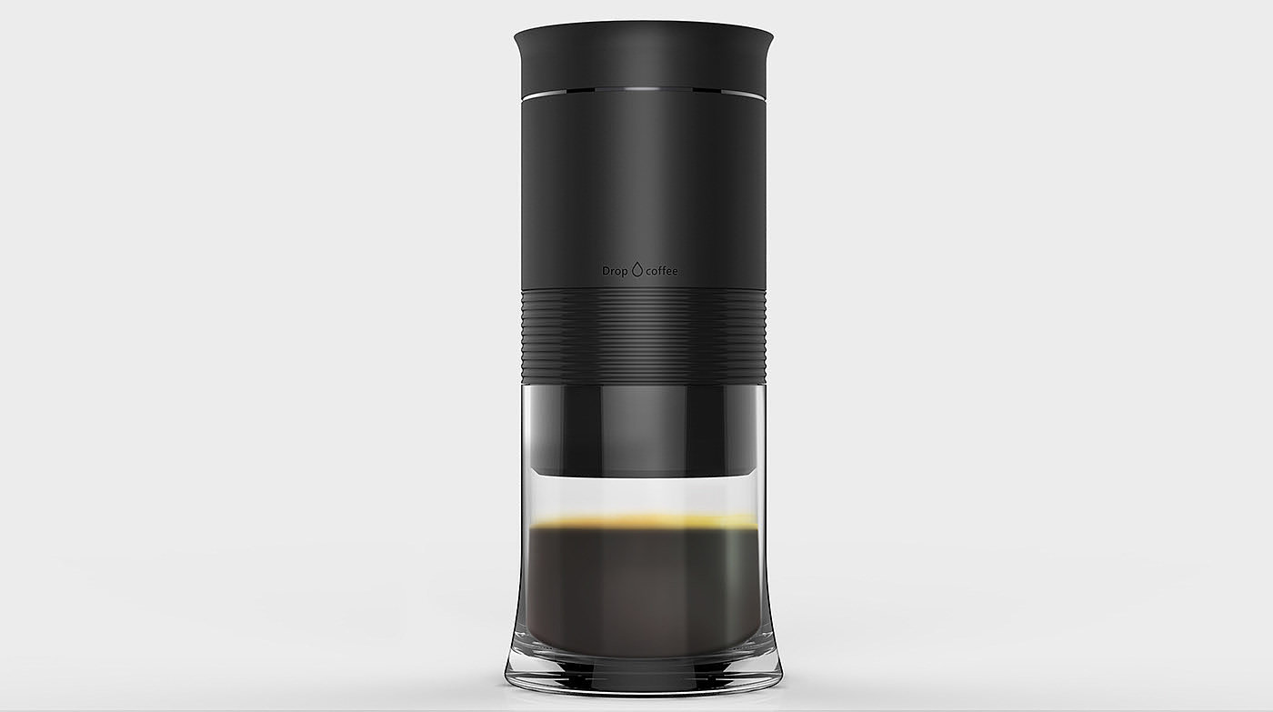 drop coffee 便携式咖啡机设计 - 普象网