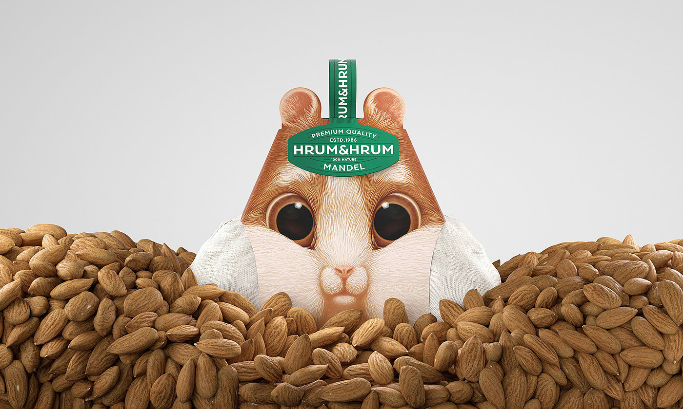 Hrum-Hrum 敲可爱的坚果包装，你忍心不买吗？ - 普象网