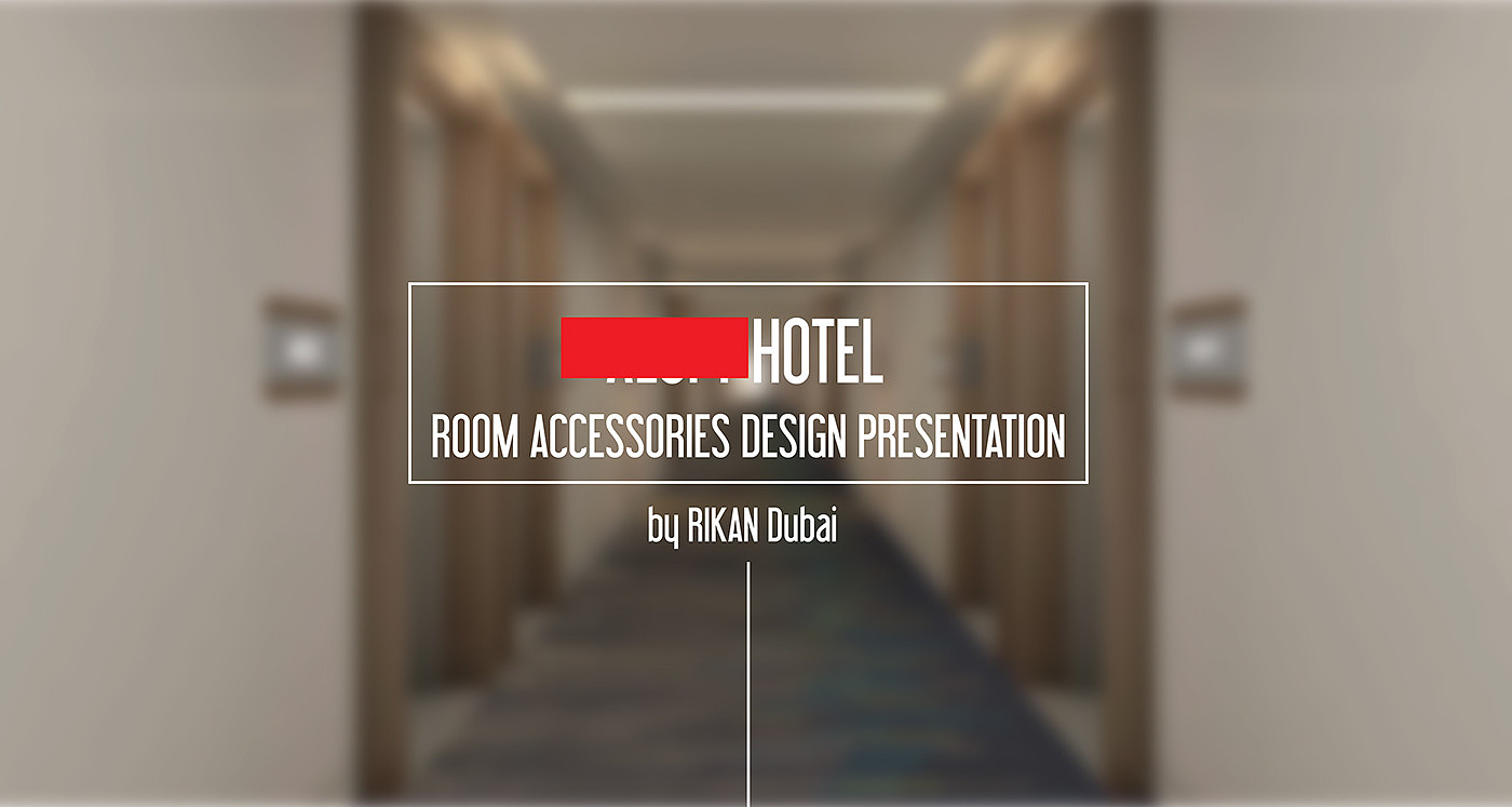 Room Accessories Design for a Hotel in Dubai - 普象网