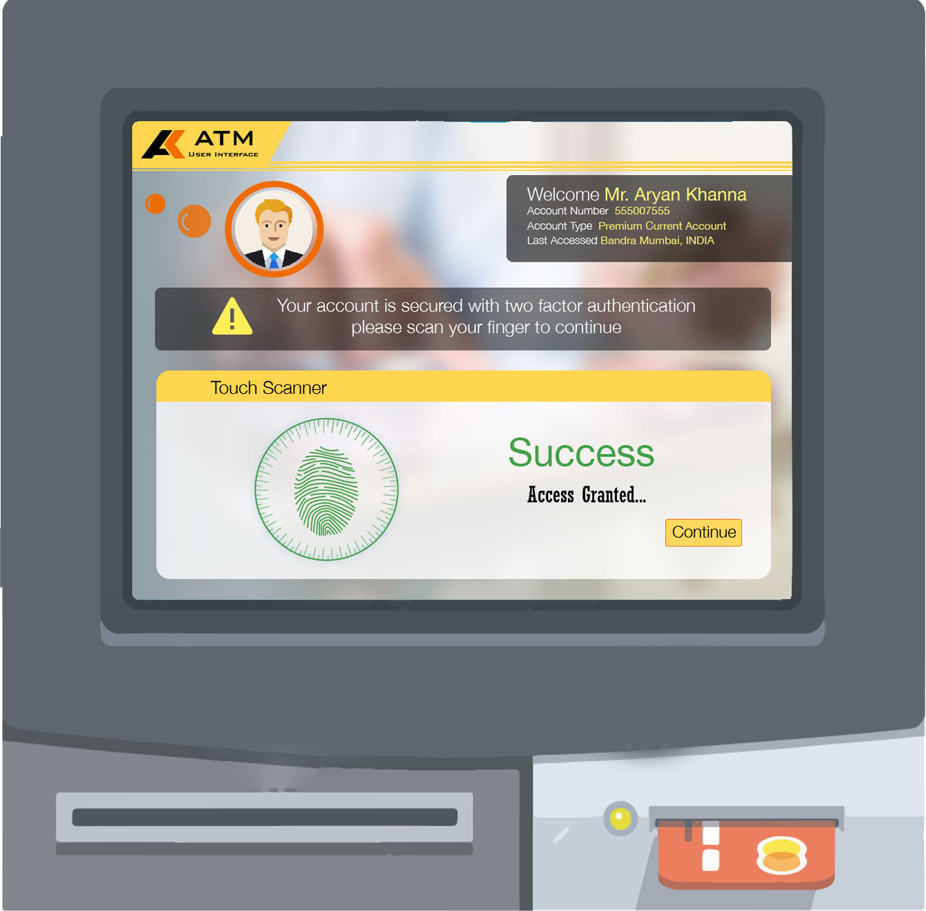 AK ATM User Interface - 普象网