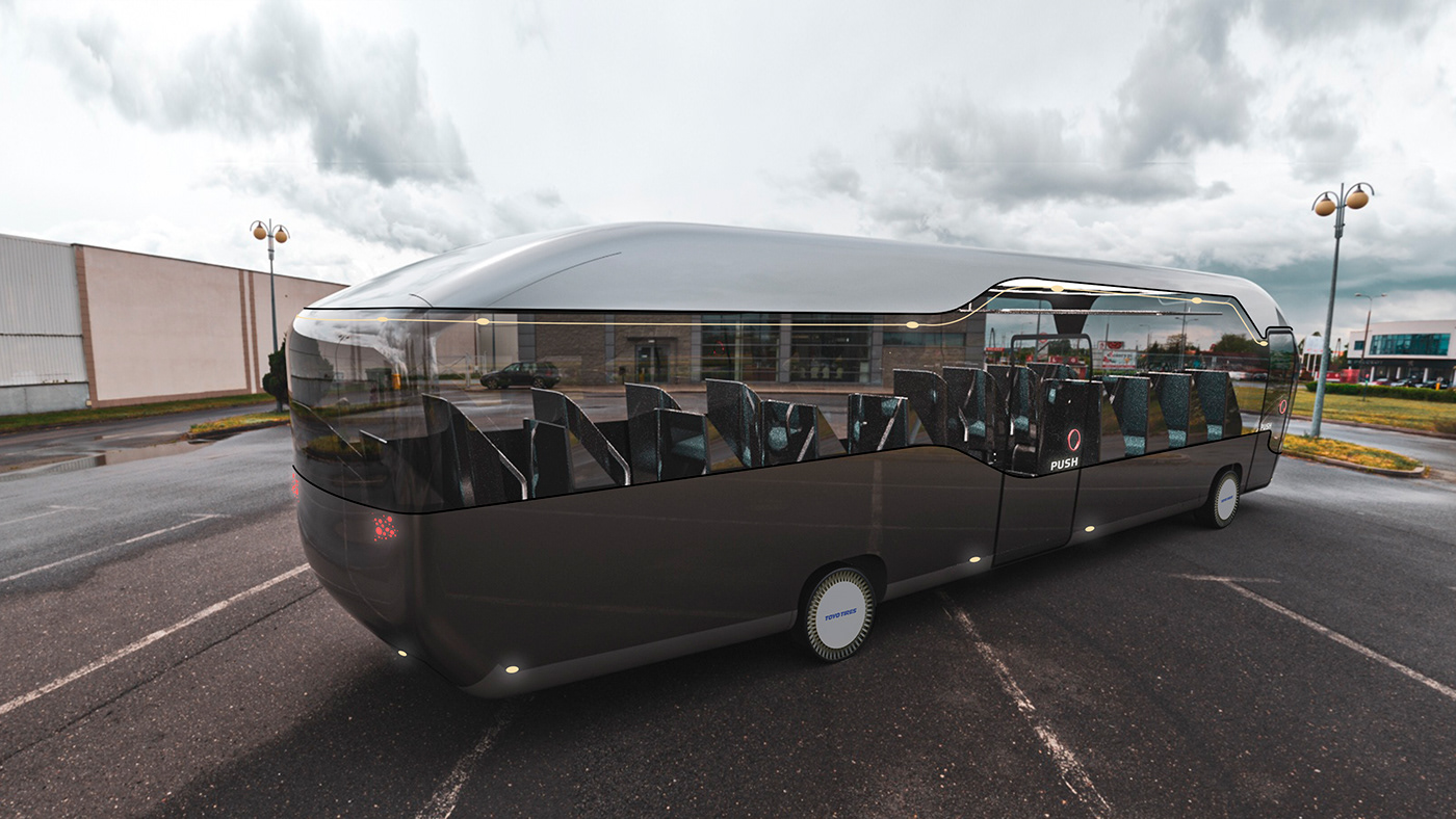 AUTONOMOUS BUS EXTERIOR+INTERIOR (MASTERS THESIS) 2019 - 普象网