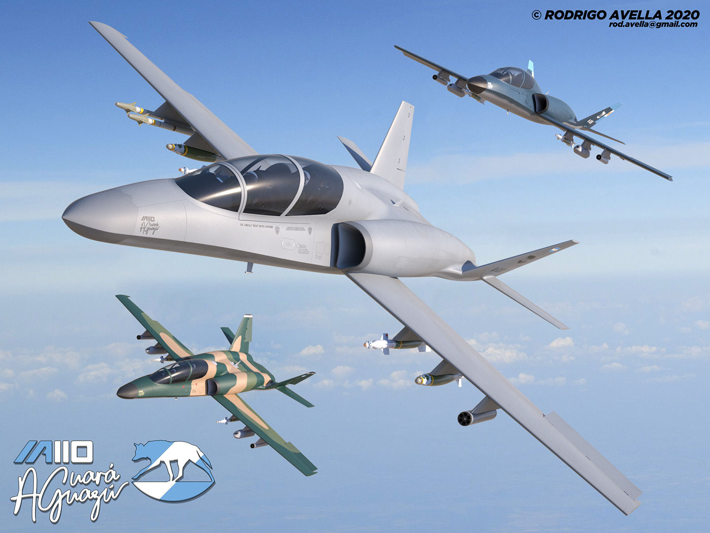 IA110 Aguará Guazú Concept - Light Attack Aircraft. - 普象网