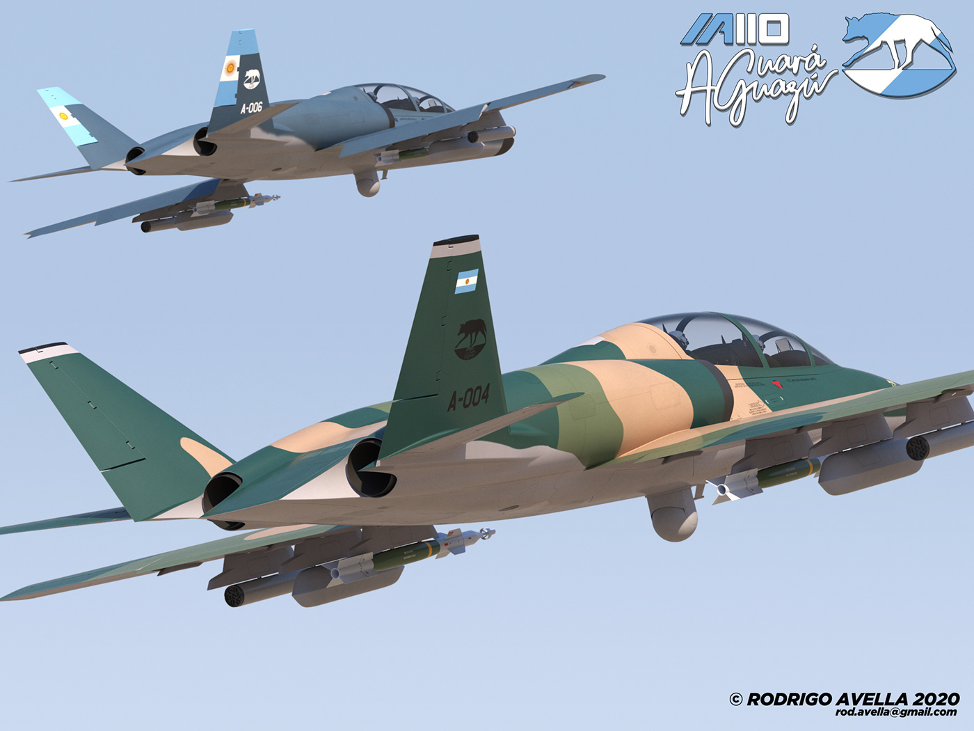 IA110 Aguará Guazú Concept - Light Attack Aircraft. - 普象网