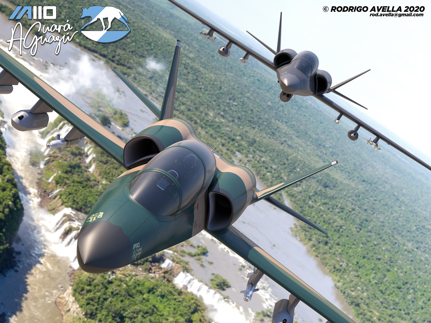 IA110 Aguará Guazú Concept - Light Attack Aircraft. - 普象网