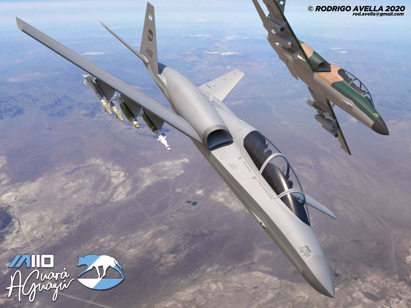 IA110 Aguará Guazú Concept - Light Attack Aircraft. - 普象网