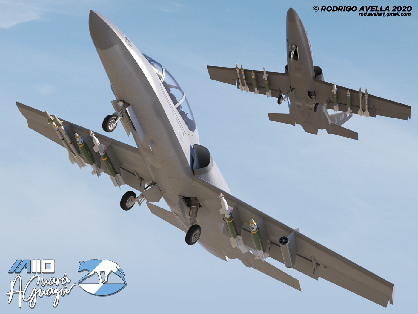 IA110 Aguará Guazú Concept - Light Attack Aircraft. - 普象网