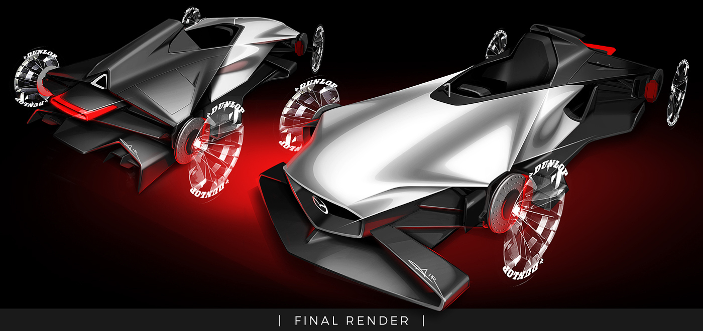 很酷的马自达(Mazda FRX)F1赛车概念设计 - 普象网