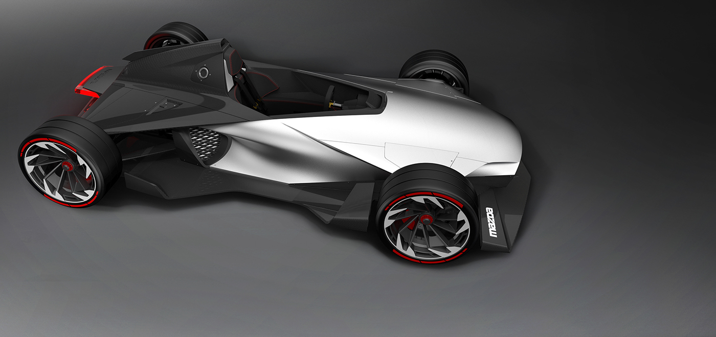 很酷的马自达(Mazda FRX)F1赛车概念设计 - 普象网