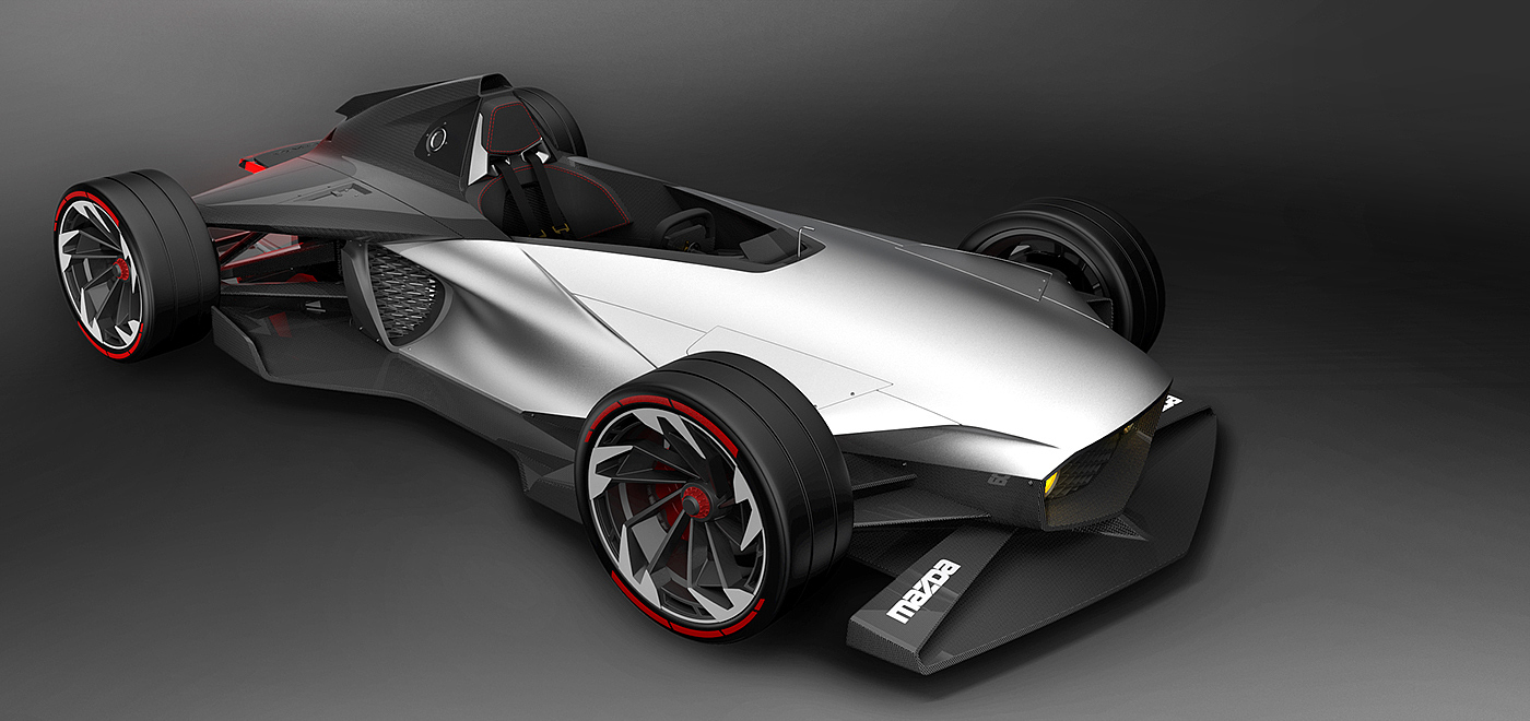 很酷的马自达(Mazda FRX)F1赛车概念设计 - 普象网
