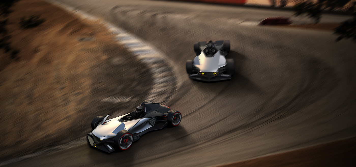 很酷的马自达(Mazda FRX)F1赛车概念设计 - 普象网