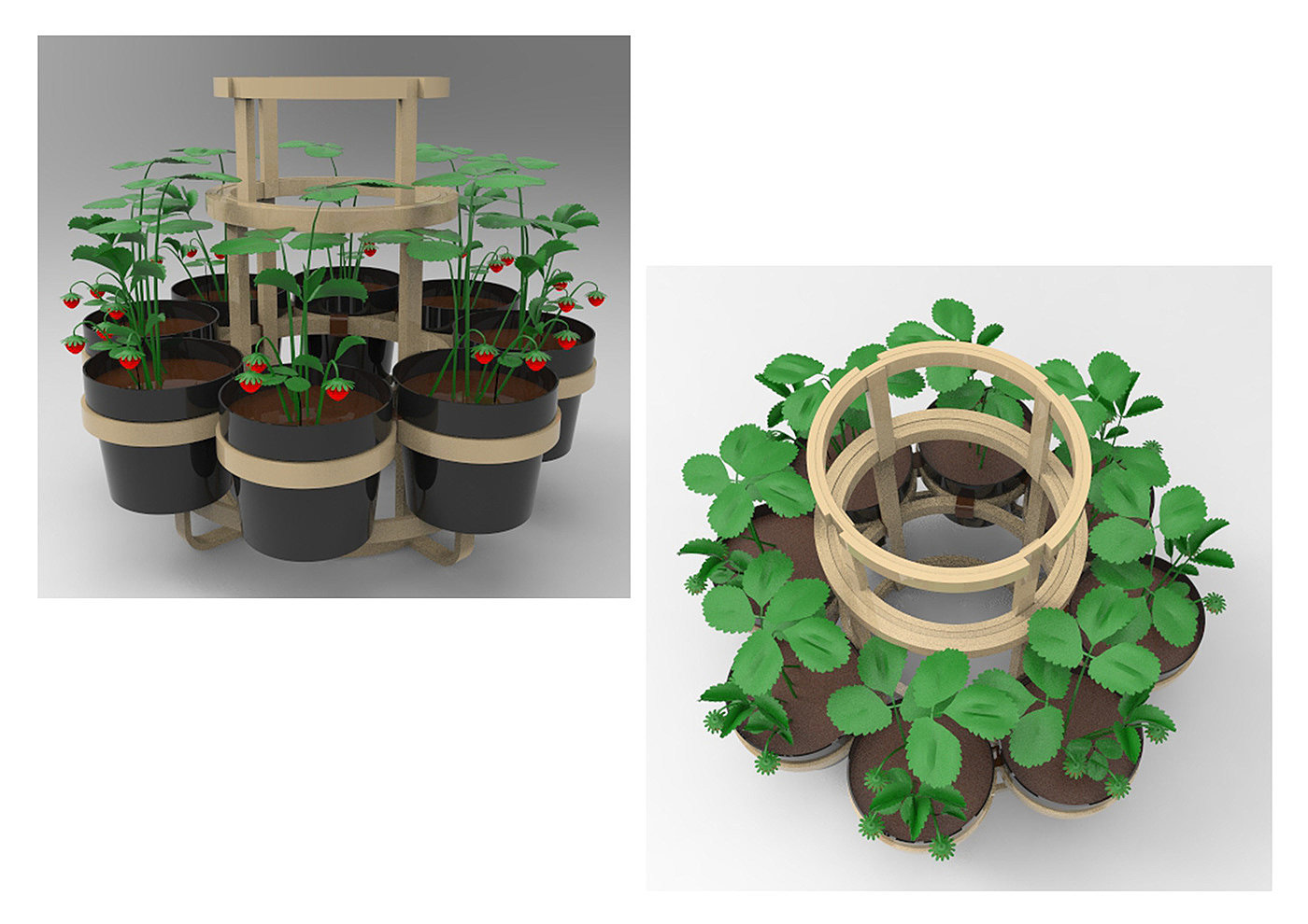 SSUN. Modular Planting Rack With Laminating Bamboo - 普象网