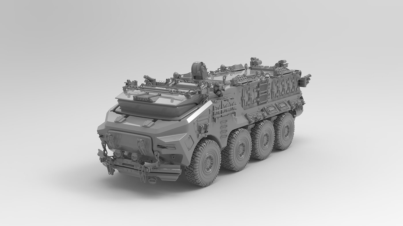 8x8 Armored Vehicle Concept - 普象网