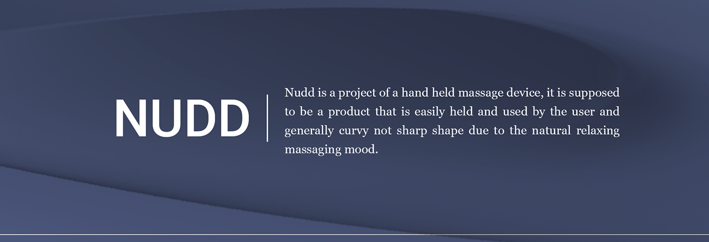 NUDD -hand held massage device- - 普象网