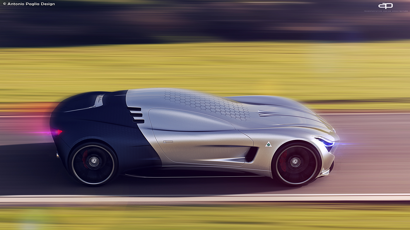 优雅与力量的结合体-Alfa Romeo C18跑车概念设计 - 普象网