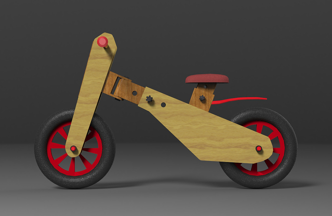 Balance bike 3D project - 普象网