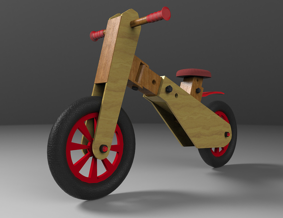 Balance bike 3D project - 普象网