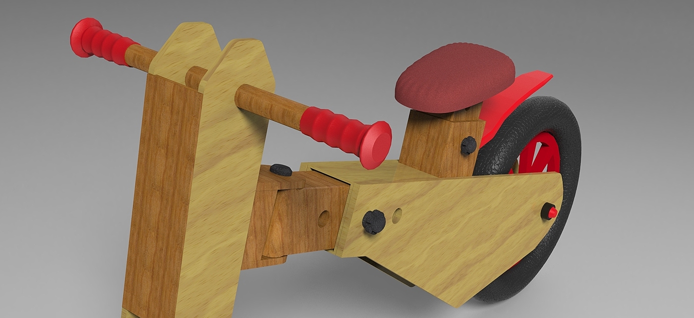 Balance bike 3D project - 普象网