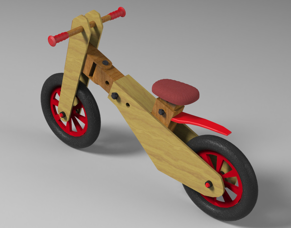 Balance bike 3D project - 普象网