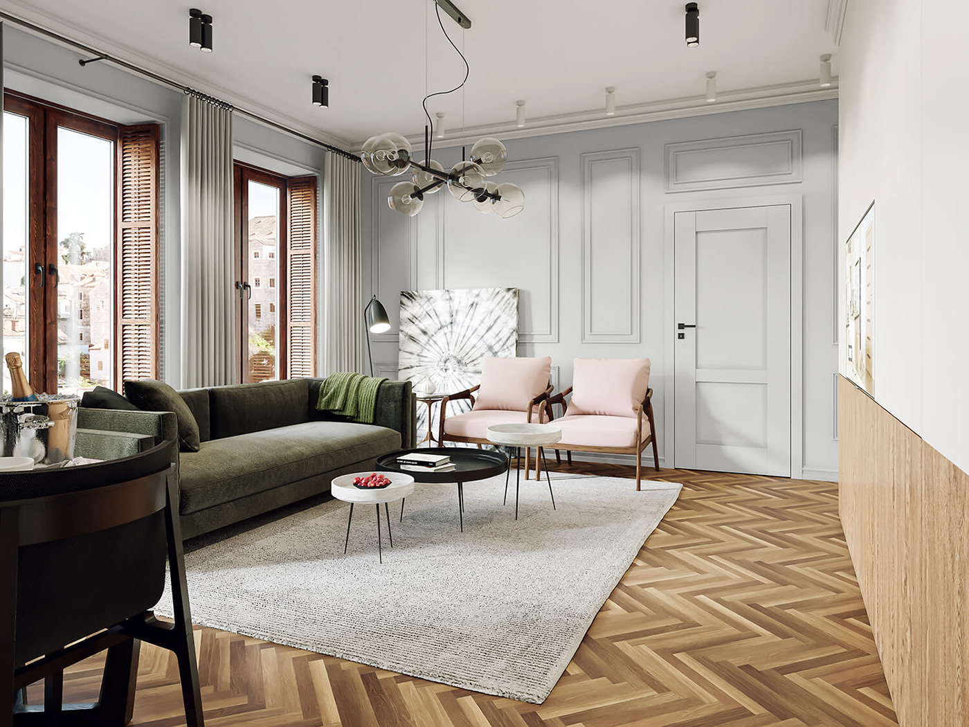 Interior visualizations - DRE Berge Door - 普象网