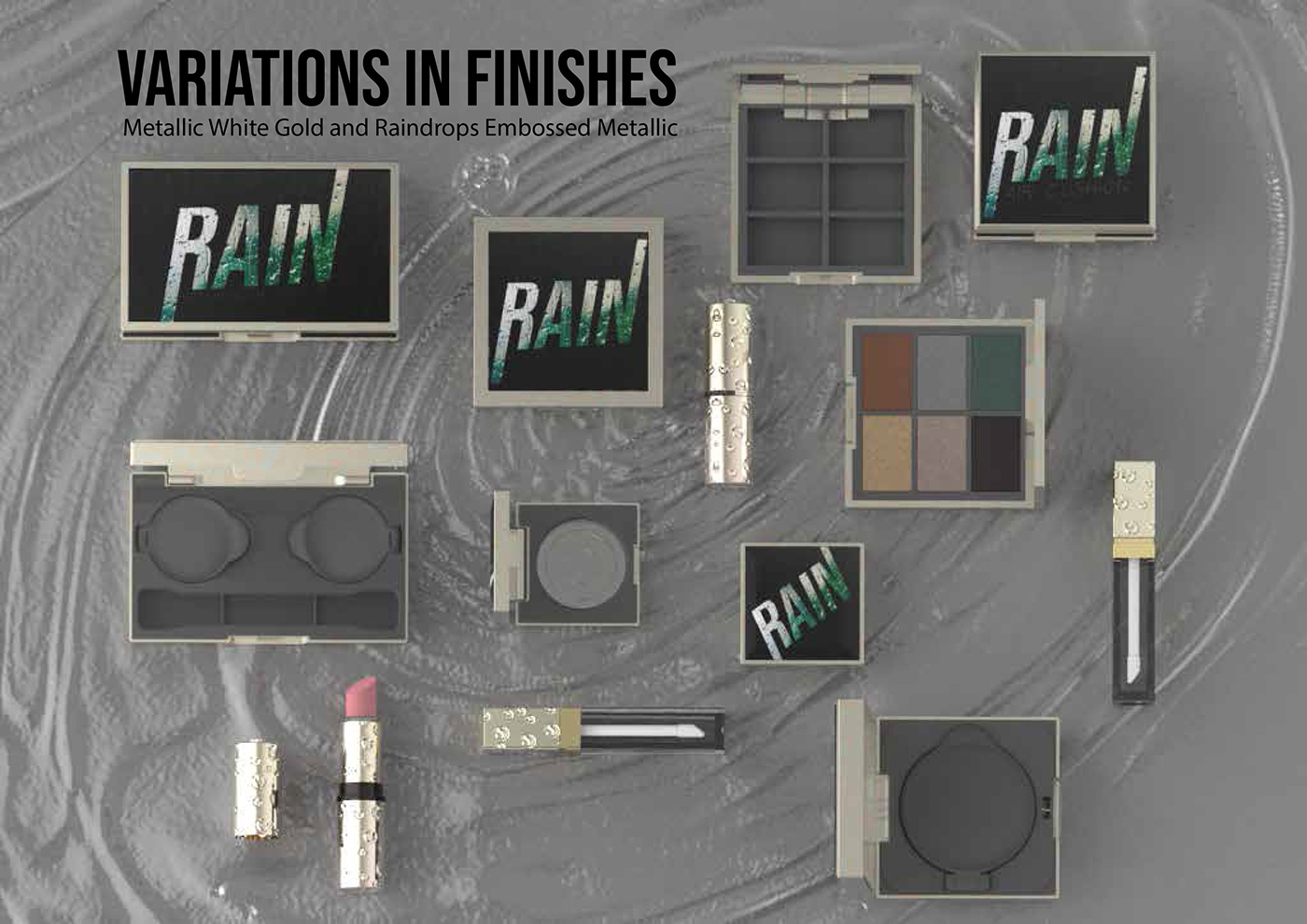 Rain Makeup Collection Concept - 普象网